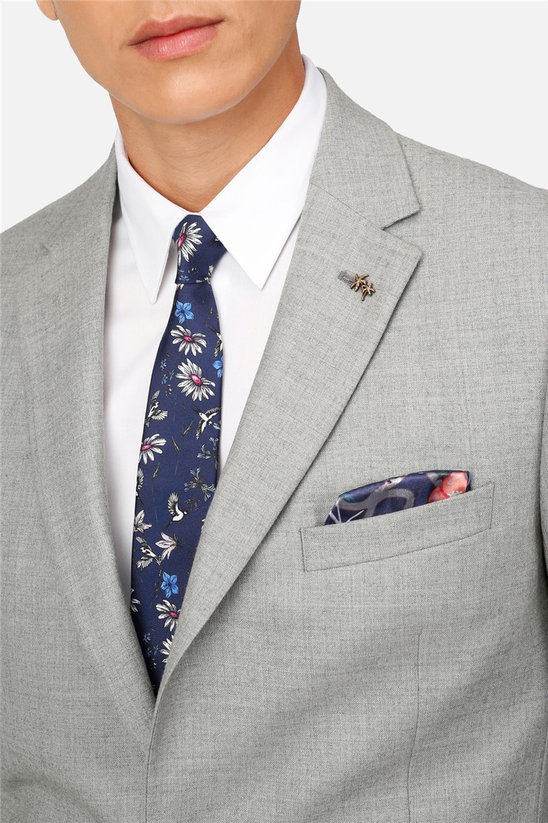 Ted Baker | Mens Grey Flannel Regular Suit Trouser | Suit Direct