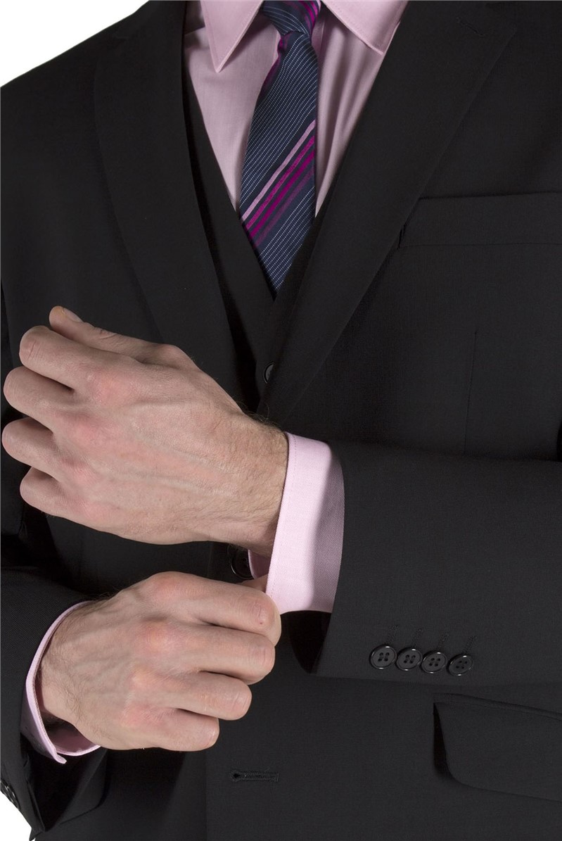 Plain Black Bengaline Suit