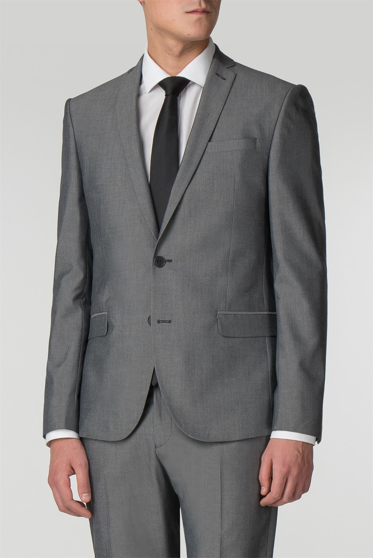 Limehaus | Men's Silver Grey Skinny Fit Suit | Suit Direct