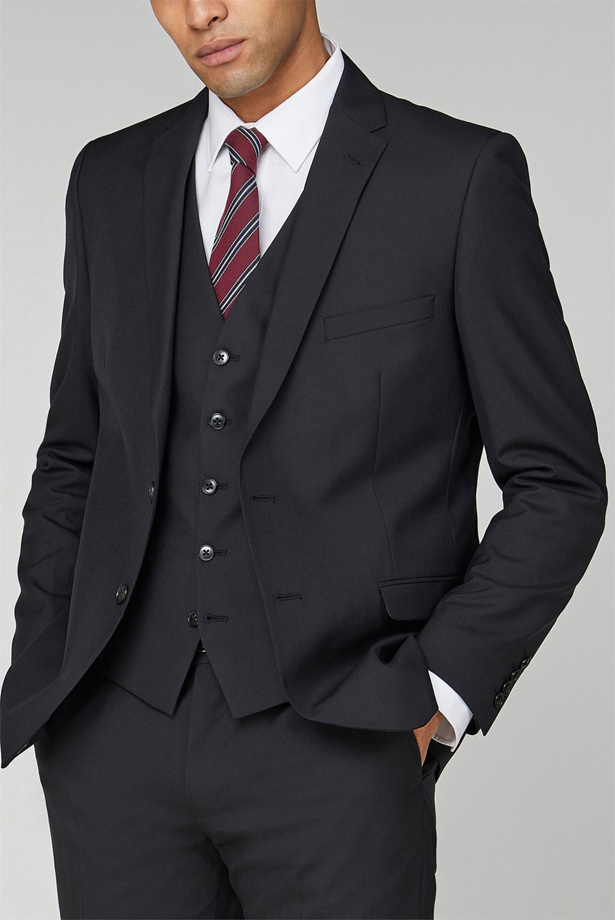 Ben Sherman | Men's Black Tonic Slim Fit Suit | Suit Direct