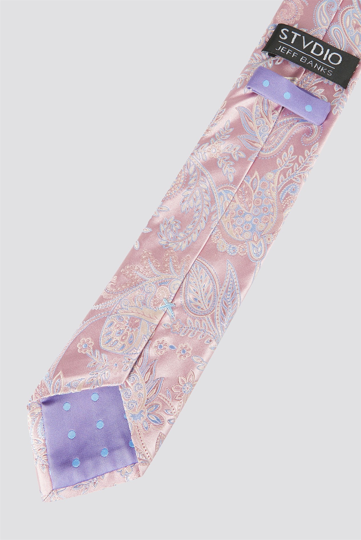 Stvdio by Jeff Banks Pink Paisley Tie