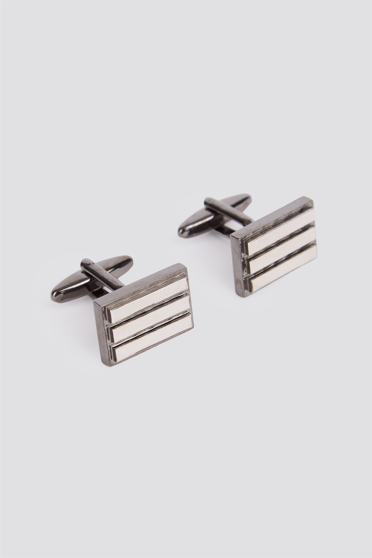 Racing Green Gunmetal Rectangle Cufflinks