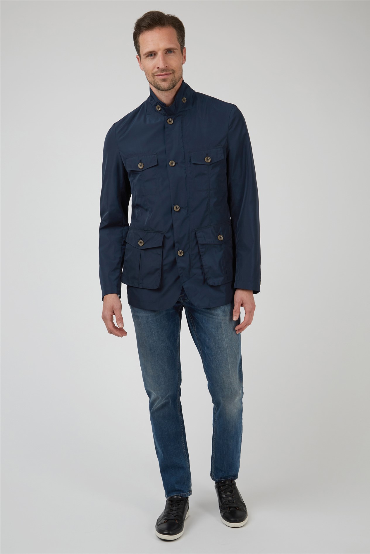 Jeff Banks Navy Safari Jacket