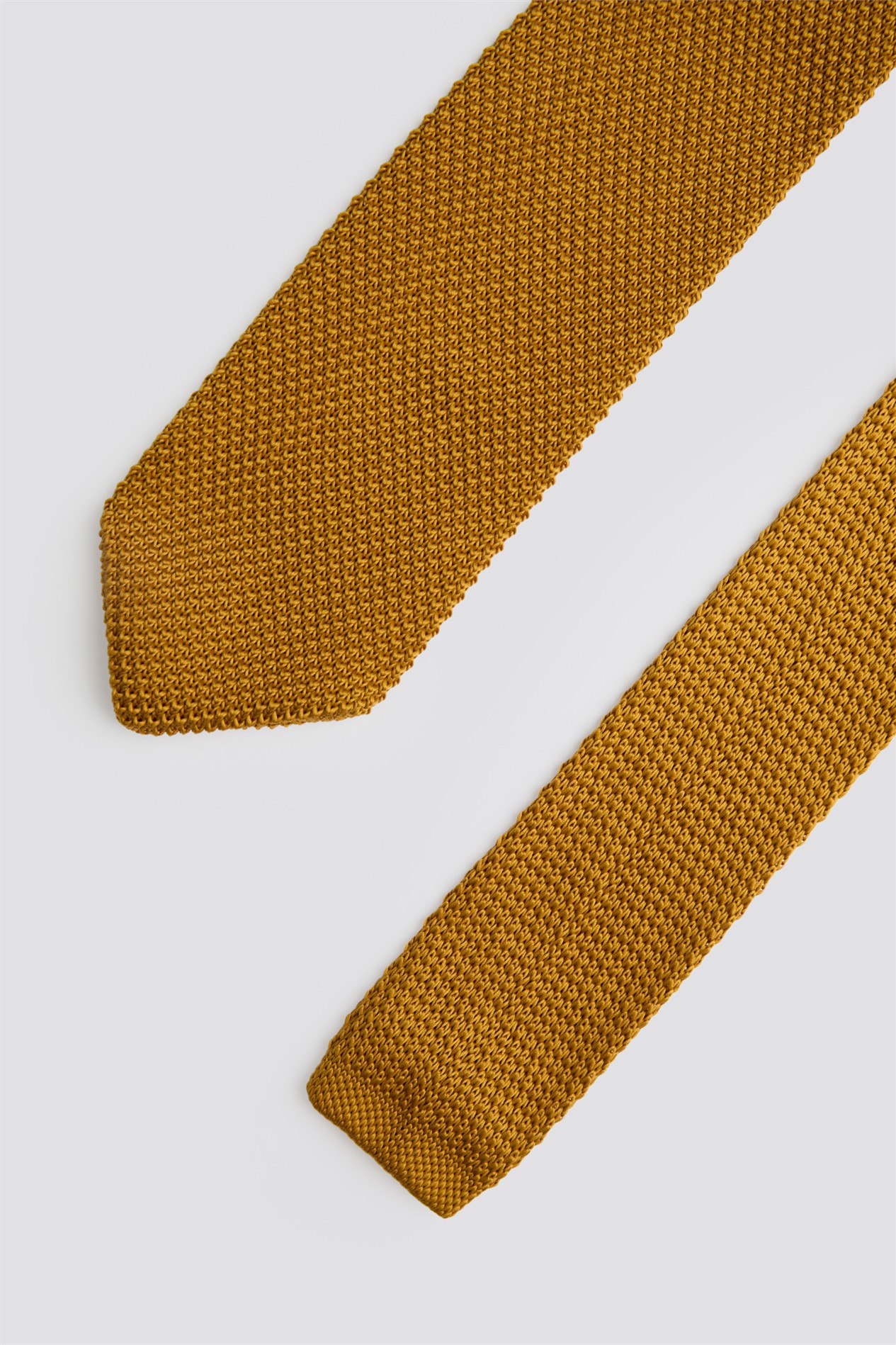 Limehaus | Men's Gold Knitted Tie | Suit Direct