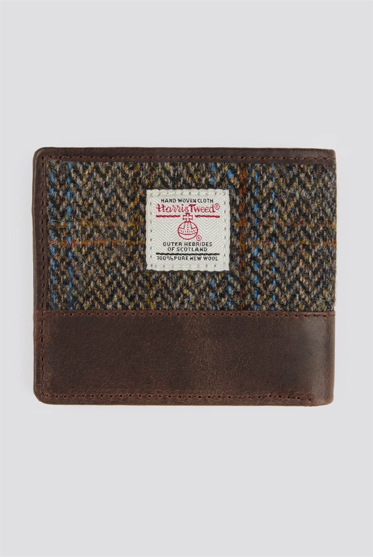 Sophos | Men's Brown Harris Tweed Wallet | Suit Direct