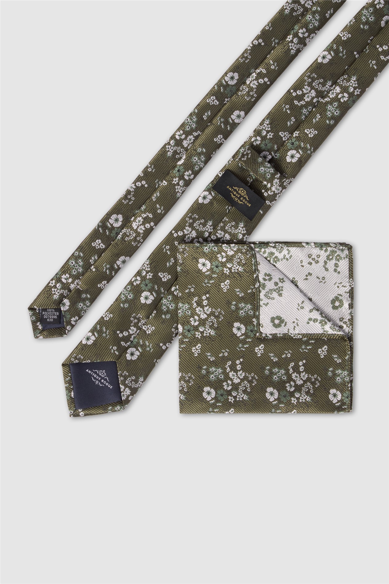 Antique Rogue Sage Busy Floral Tie