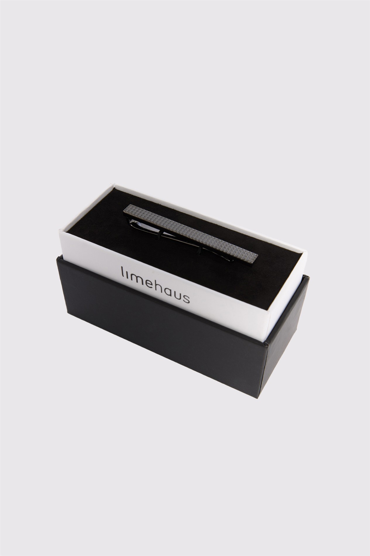 Limehaus Textured Gunmetal Tie Slide