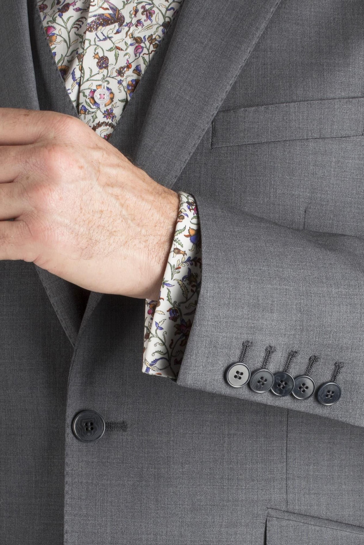 Alexandre of England | Grey Plain Suit Jacket | Suit Direct