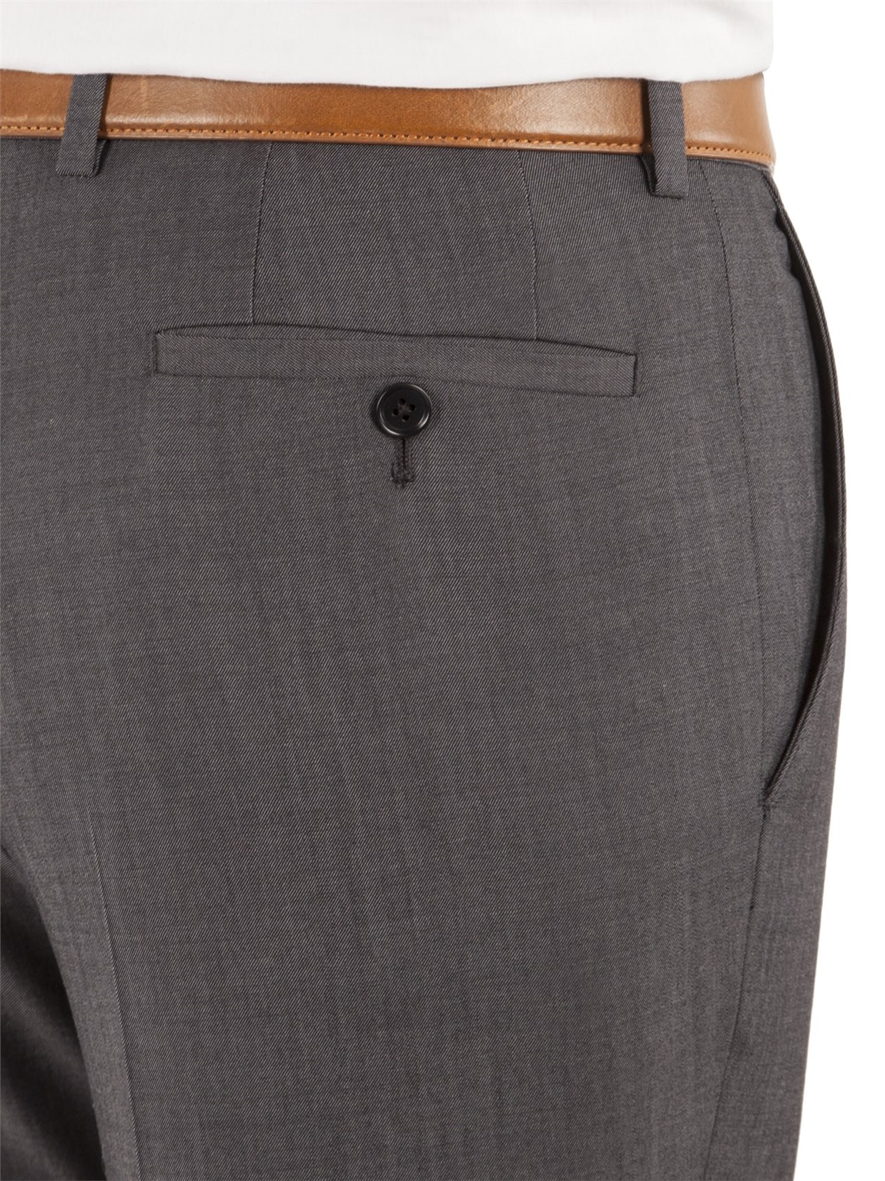 Simon Carter Charcoal Contrast Twill Suit Trouser