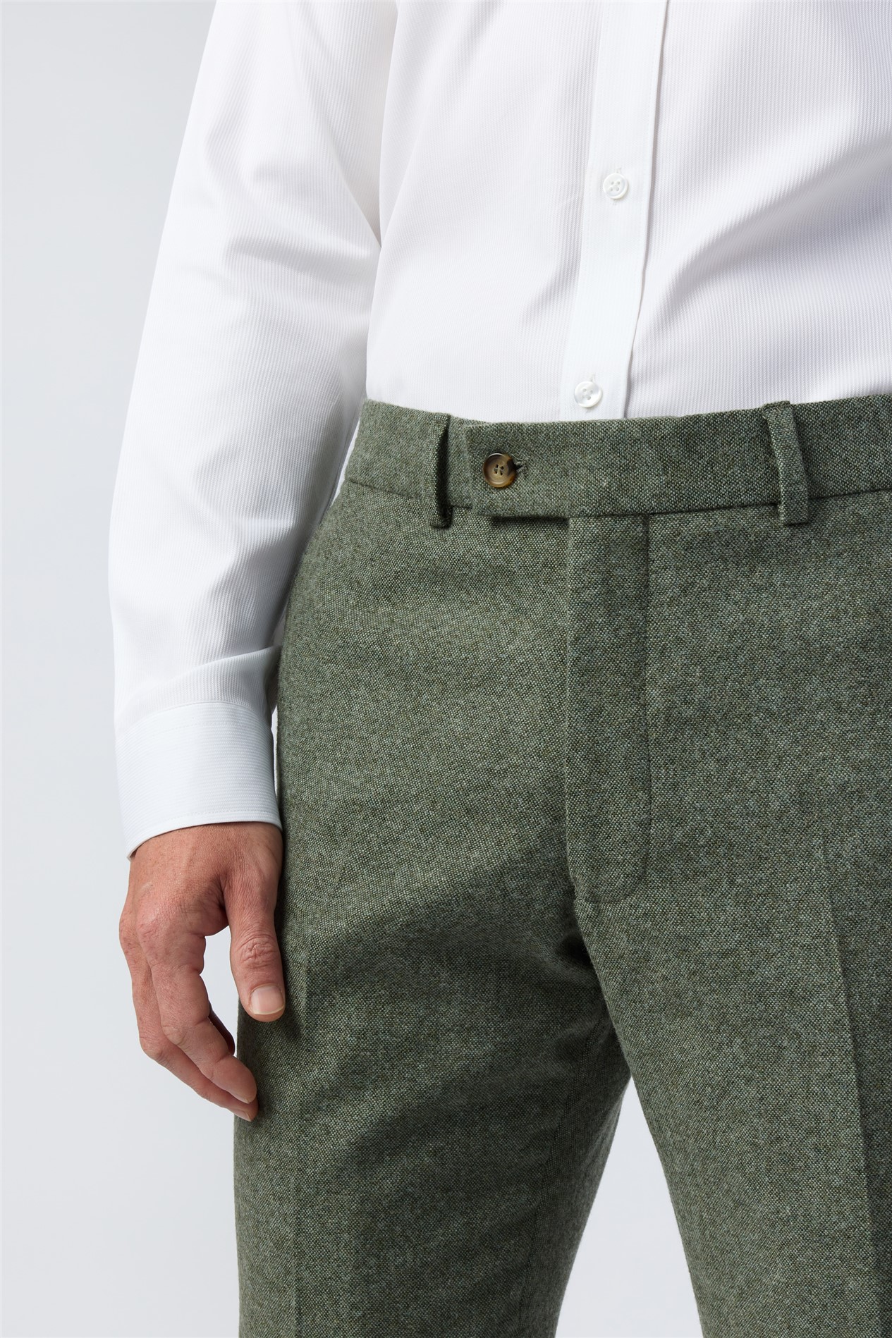 Alexandre Tailored Fit Sage Donegal Trouser