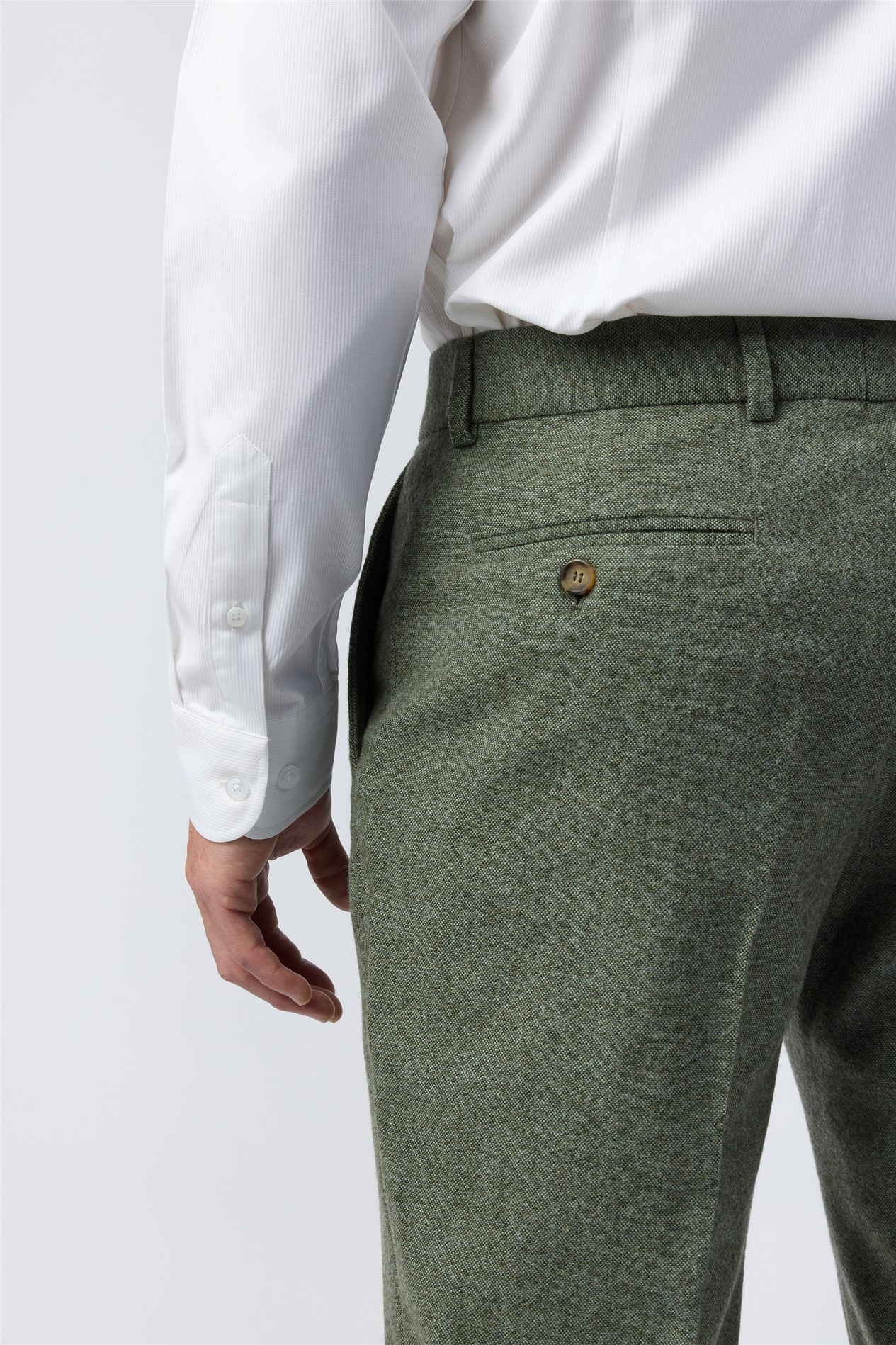Alexandre Tailored Fit Sage Donegal Trouser